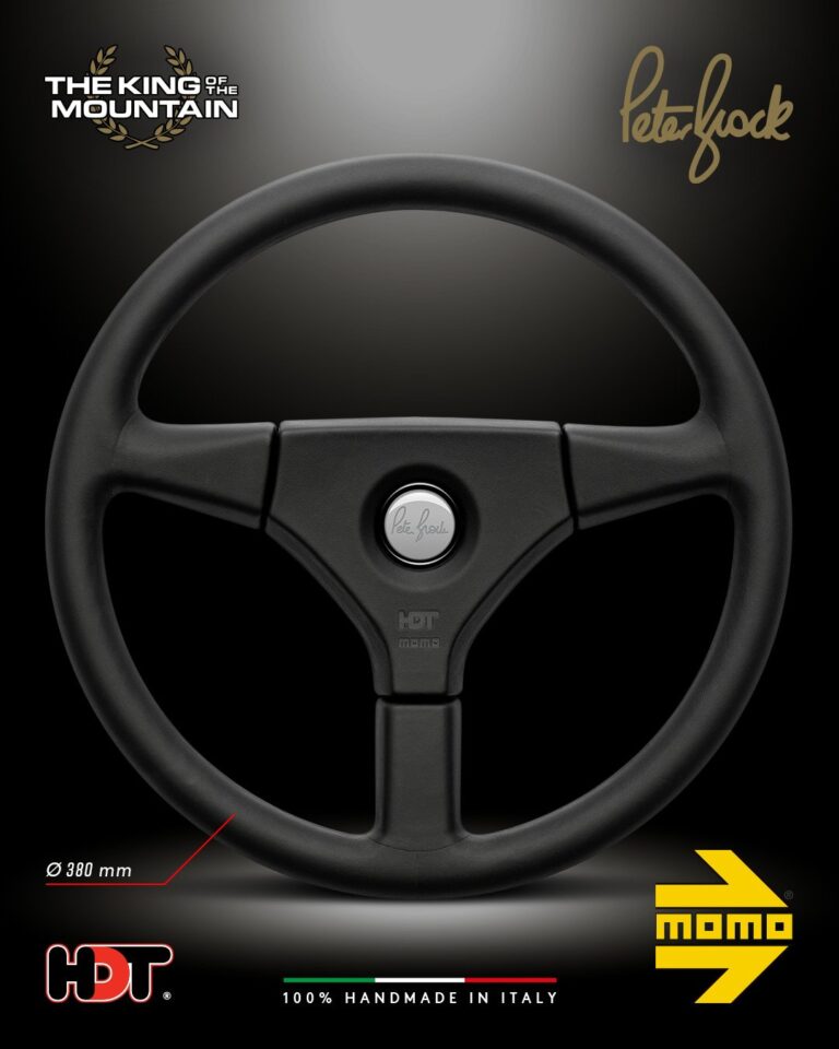 MOMO Flyer Peter Brock HDT Black Leather 380mm Steering Wheel
